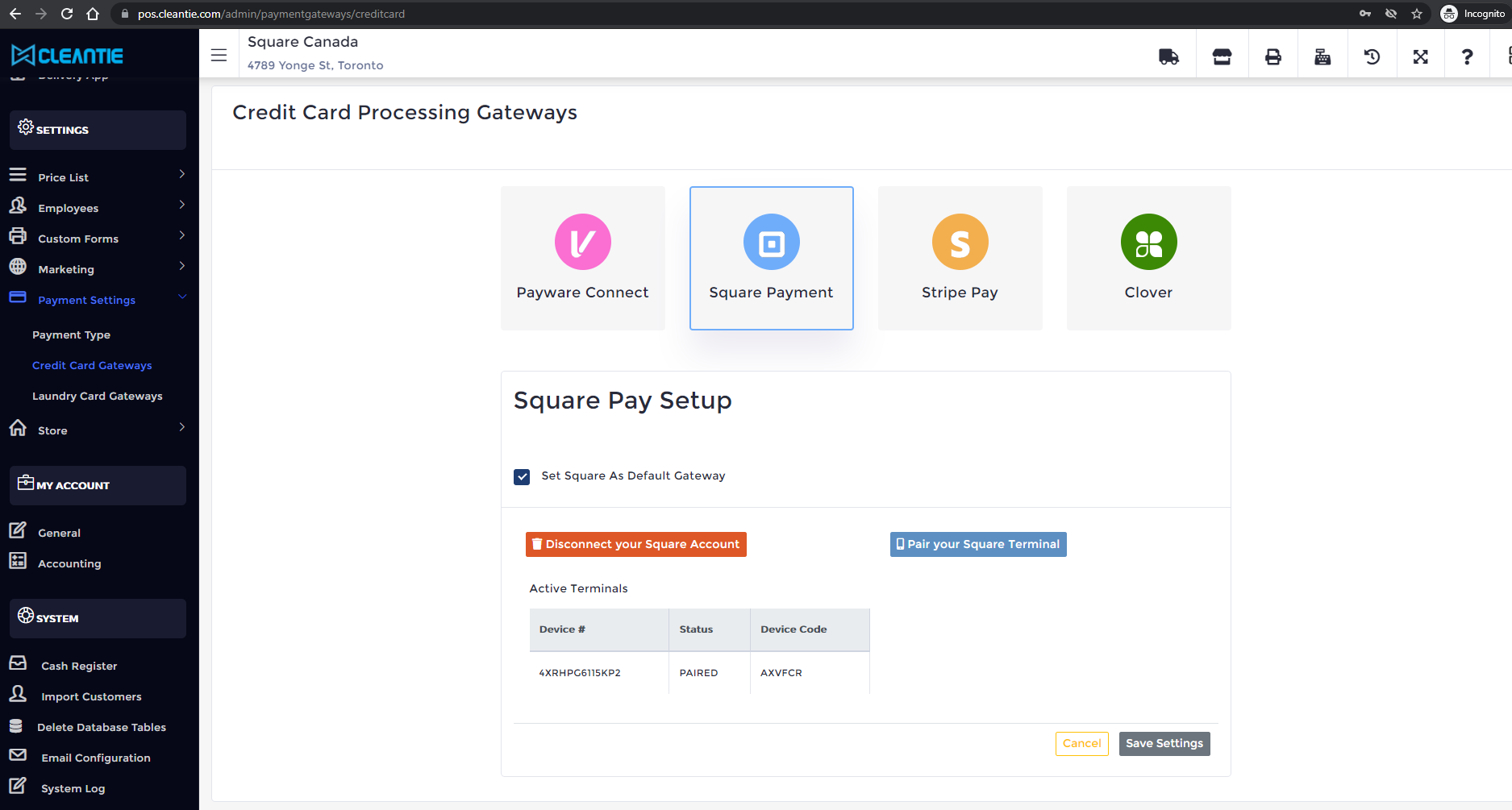 Square Account Setup Process – Cleantie